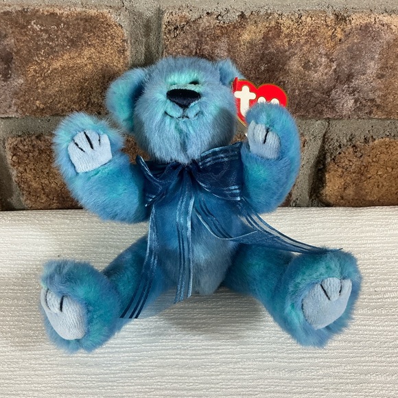Ty | Toys | Ty Vintage 993 Azure Im Blue Without You Blue Teddy Bear ...